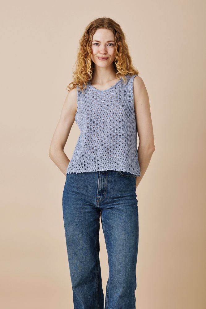 Så stickar du ett linne med hålmönster | Land